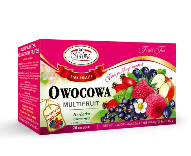 MALWA TEA HERBATA OWOCOWA 20TB 77% MIX OWOCÓW Herbaty Malwa Home Sklep ...